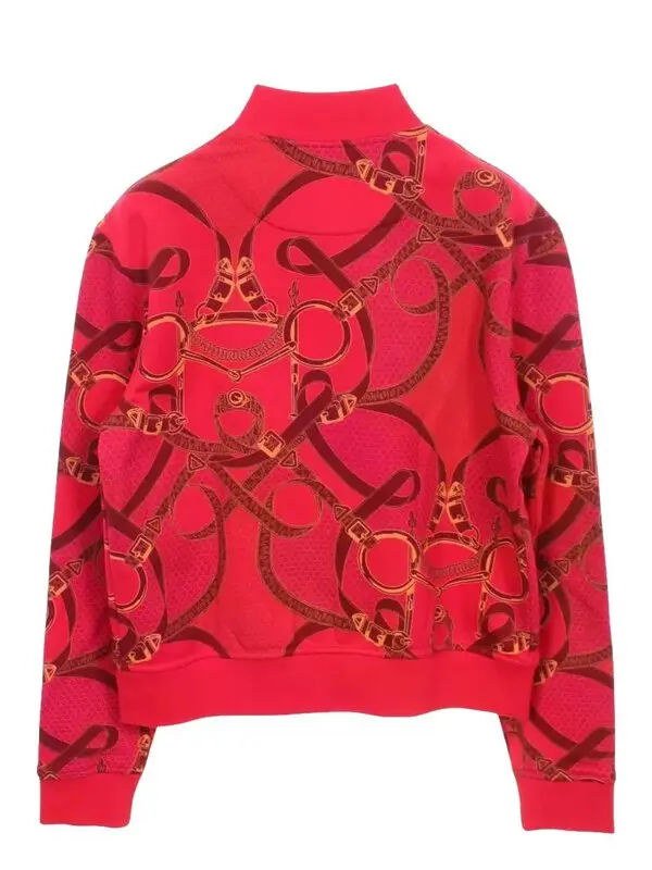 Hermès 2010s Eperon D'or Finesse Bomber Jacket - Red