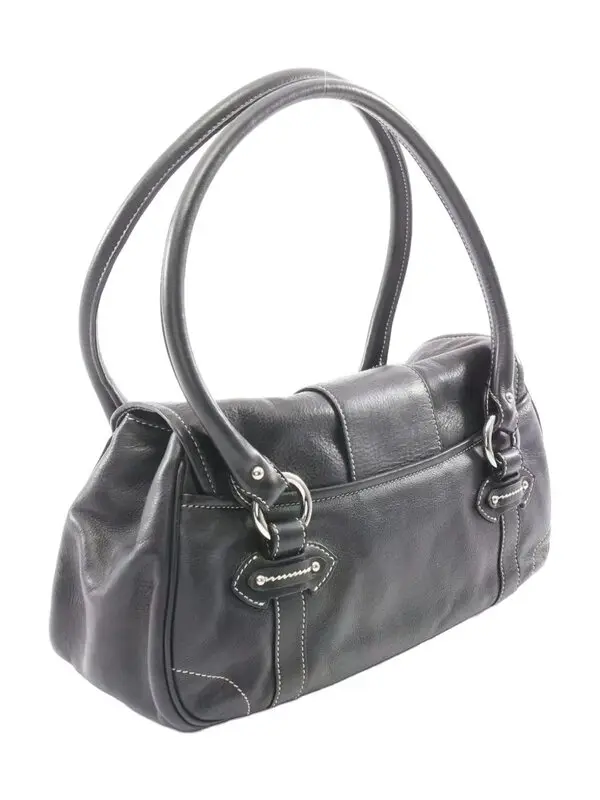 Dior 2000s Cd Logo Shoulder Bag - Black