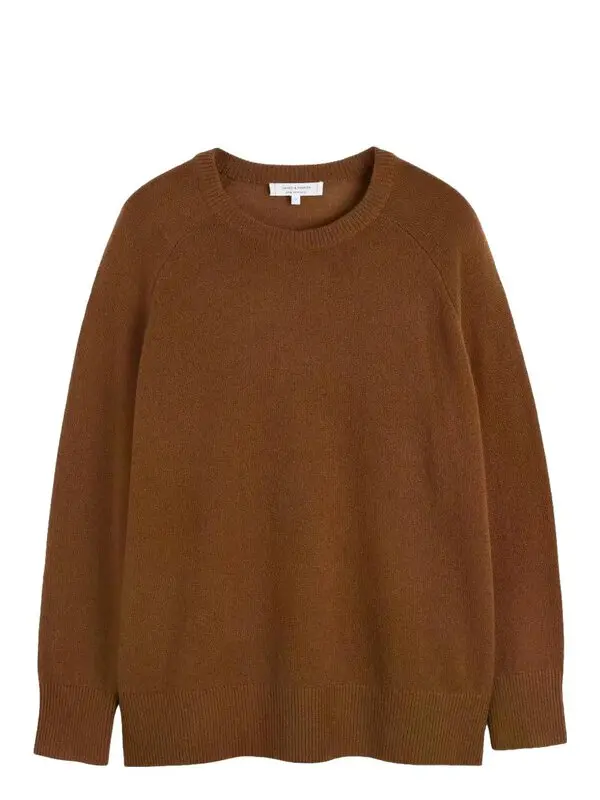Chinti & Parker Cashmere Raglan Sweater - Brown
