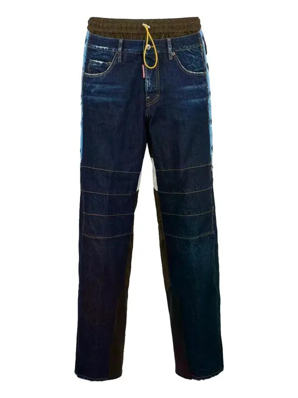 Dsquared2 Paneled Drawstring Waist Trousers - Brown