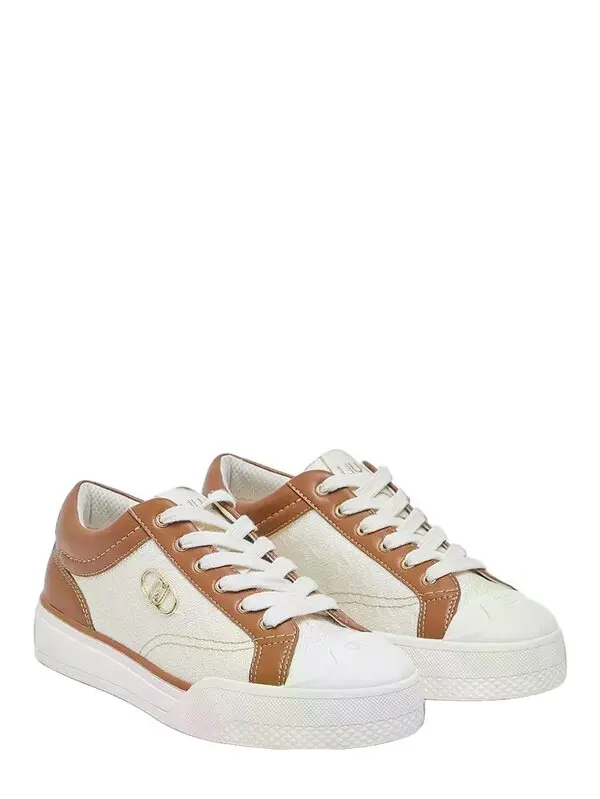 Liu Jo Monogram Jacquard Sneakers - Neutrals