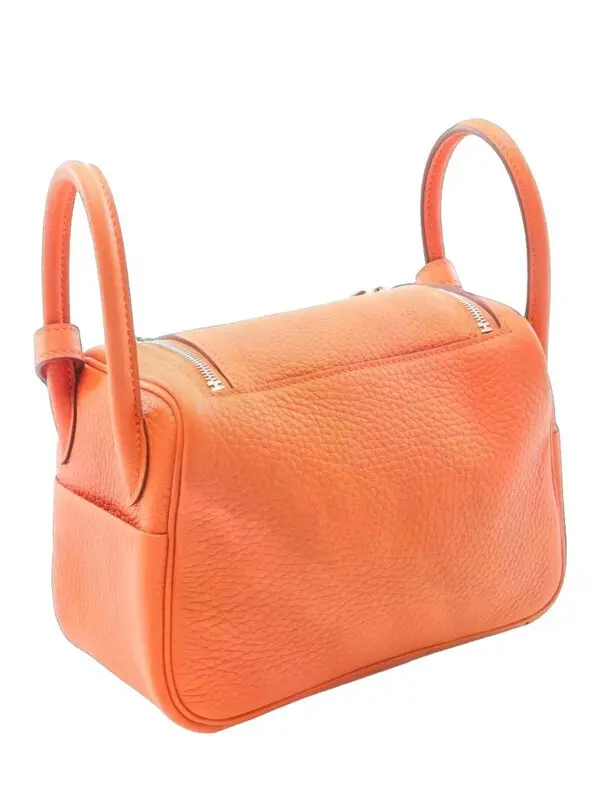 Hermès Mini Lindy Crossbody Bag - Orange