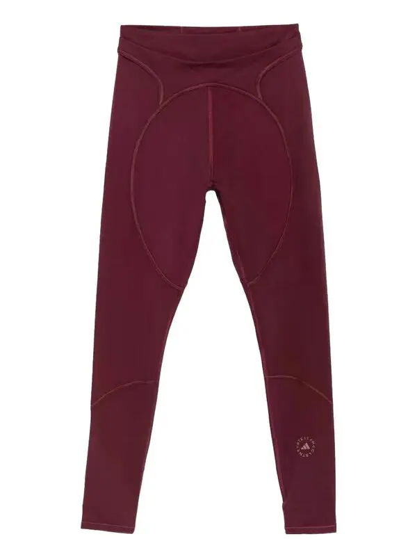 Adidas By Stella McCartney Logo-print Panelled Leggings - Red