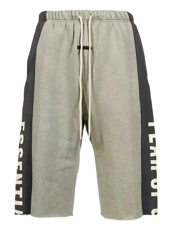 Fear Of God Panelled Raw-cut Shorts - Grey