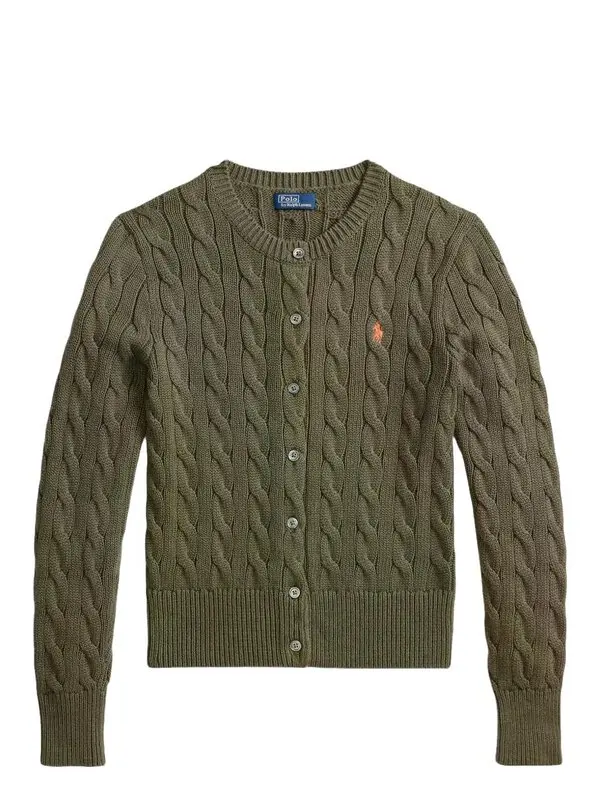 Polo Ralph Lauren Cable-knit Cotton Cardigan - Green