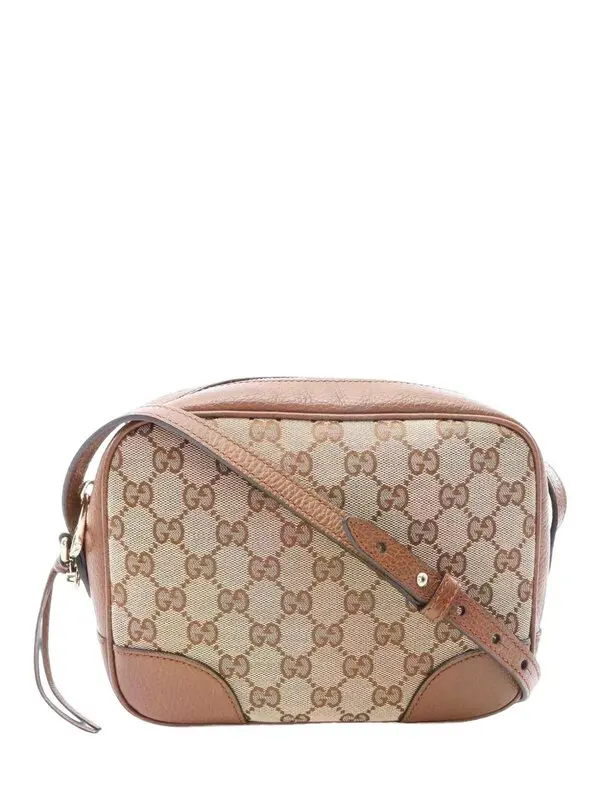 Gucci 2000s Gg Supreme Canvas Shoulder Bag - Brown