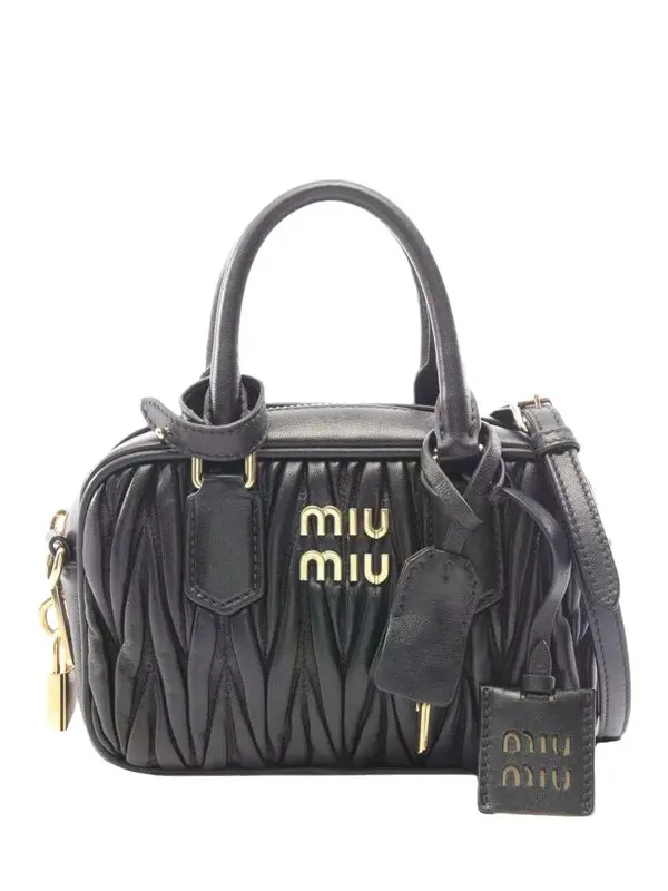 Miu Miu Matelassé Mini Bag - Black