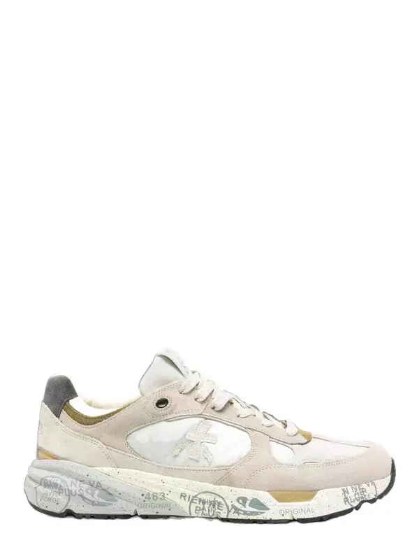 Premiata Mase Suede-panelled Sneakers - Neutrals