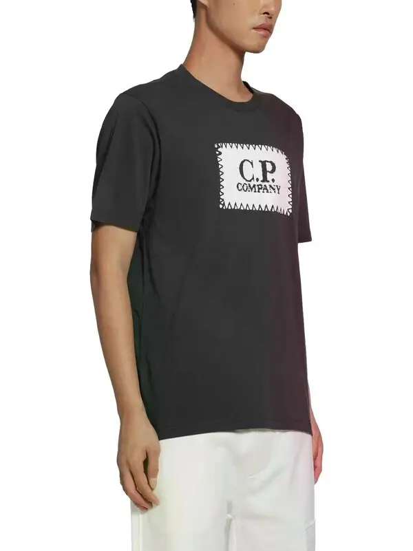 C.P. COMPANY 30/1 Jersey Short-sleeve Logo-label T-shirt - Grey