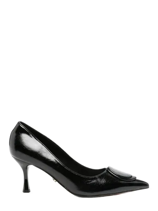 TWENTY FOURHAITCH Luvien Pointed-toe Plaque Pumps - Black