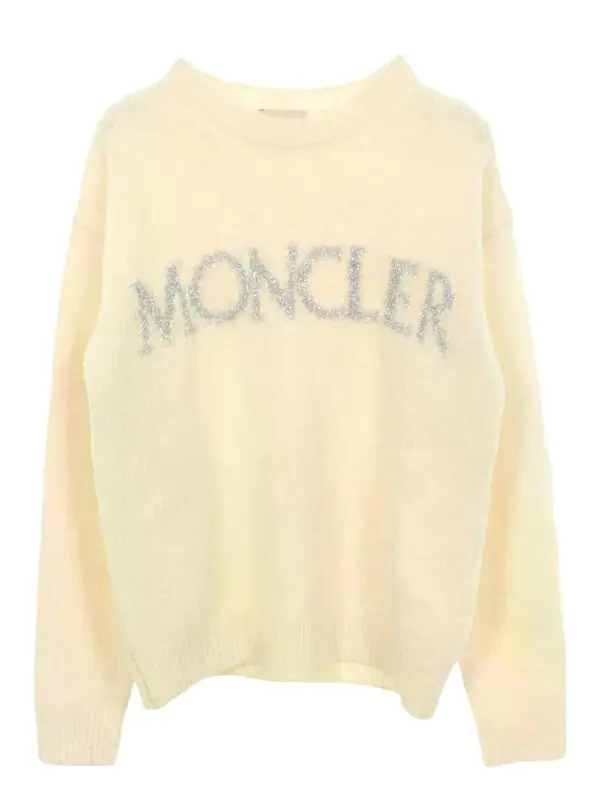 Moncler Logo Knit Sweater - Neutrals