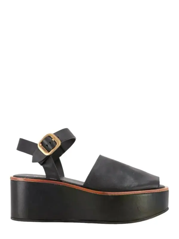 TOD'S Buckle-fastening Platform Sandals - Black