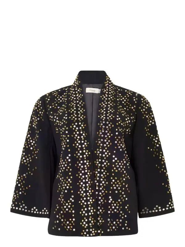 TEMPERLEY LONDON Oberon Stud-embellished Jacket - Black