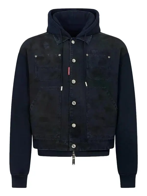 Dsquared2 Hybrid Hooded Carpenter Jacket - Blue