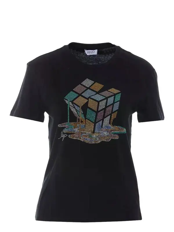 Liu Jo Embellished T-shirt - Black