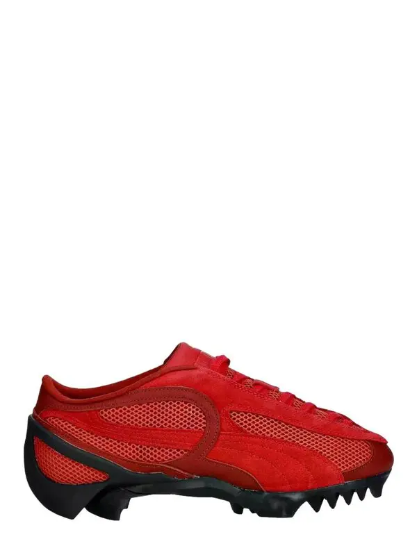 PUMA Paneled Suede Sneakers - Red