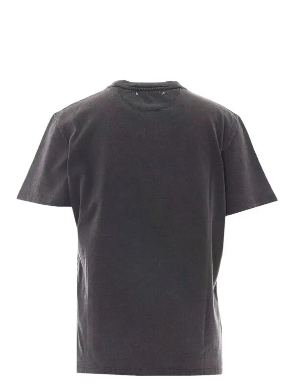 GOLDEN GOOSE T-shirt With Crystal Embellishments - Grey