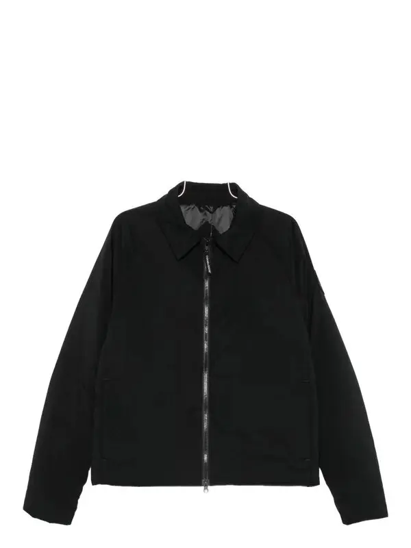 Canada Goose Logo-patch Zip-up Coat - Black