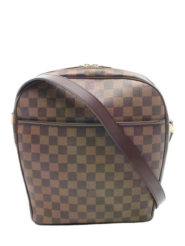 LOUIS VUITTON 2002 Gm Ipanema Damier Ebene Shoulder Bag - Brown