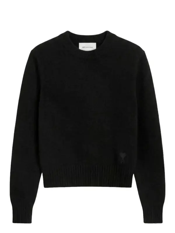 AMI Paris De Coeur Jumper - Black