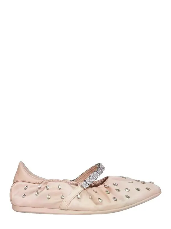 JIMMY CHOO Embellished Ballet Flats - Pink