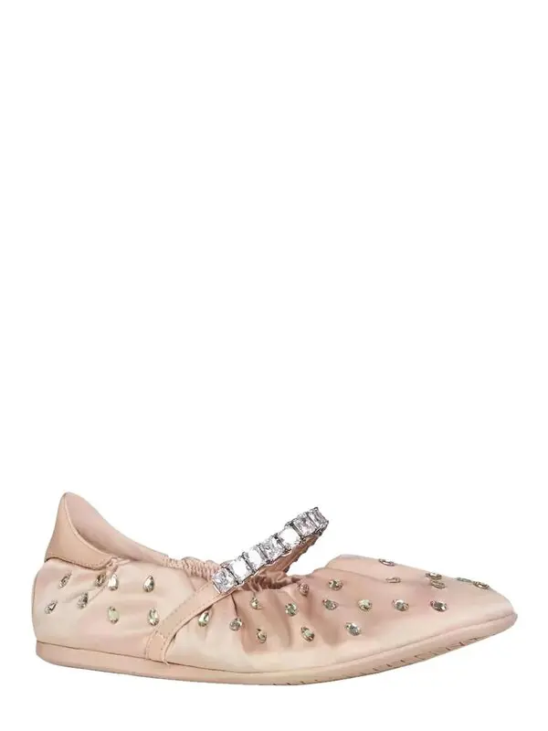 JIMMY CHOO Embellished Ballet Flats - Pink