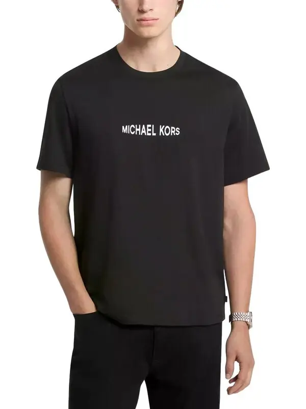 Michael Kors Logo-print Cotton T-shirt - Black