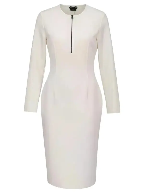 TOM FORD Zip-fastening Cut-out Midi Dress - Neutrals