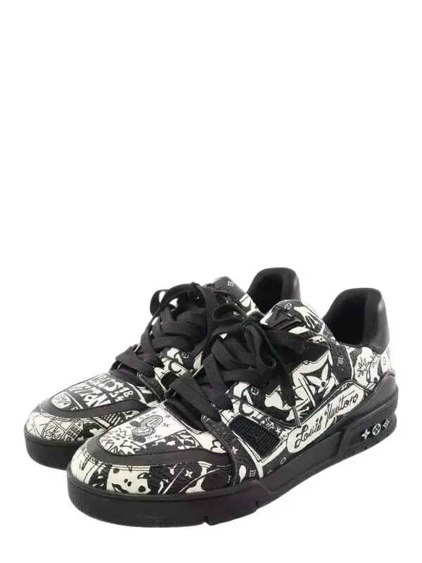 LOUIS VUITTON 2022 Trainer Line Low-top Sneakers - Black