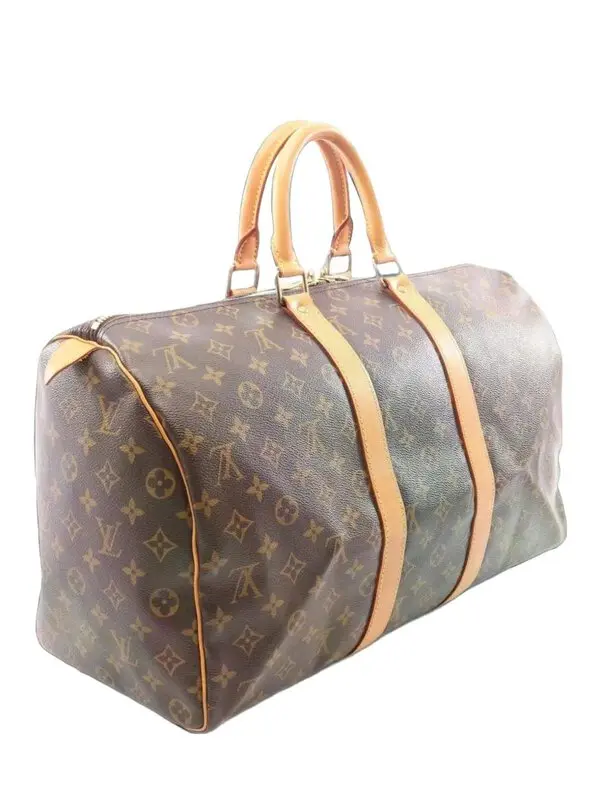 LOUIS VUITTON 45 Keepall Monogram Travel Bag - Brown