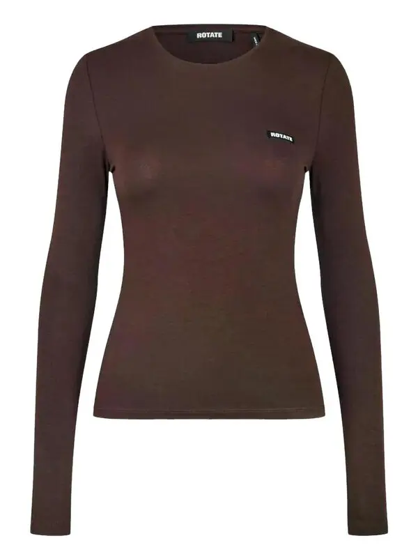 ROTATE BY BIRGER CHRISTENSEN Long-sleeve T-shirt - Brown