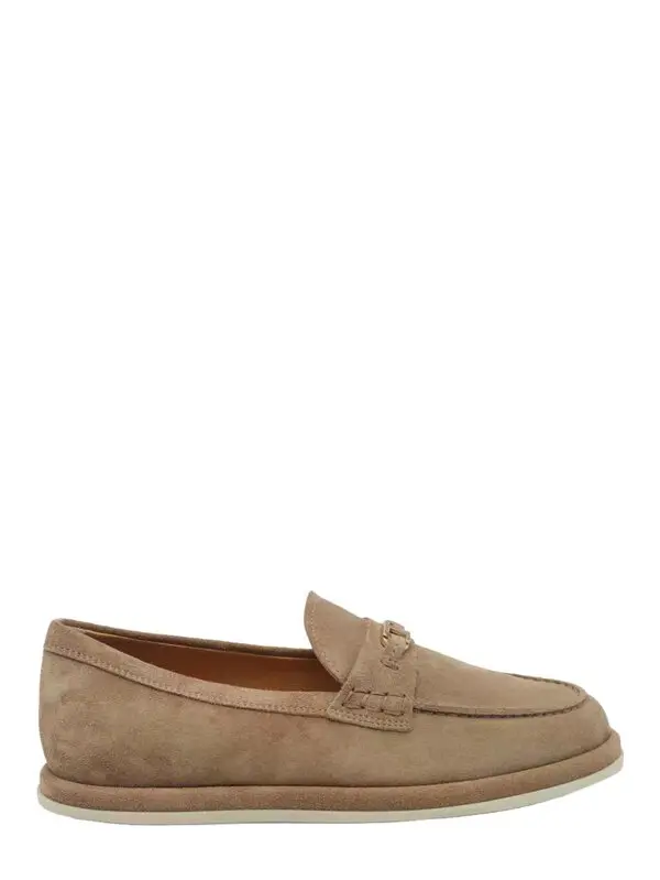 TOD'S Suede Loafers - Neutrals