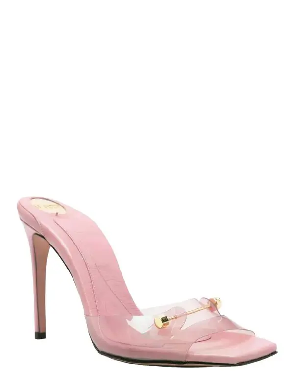 HARDOT Transparent Strap Stiletto Sandals - Pink