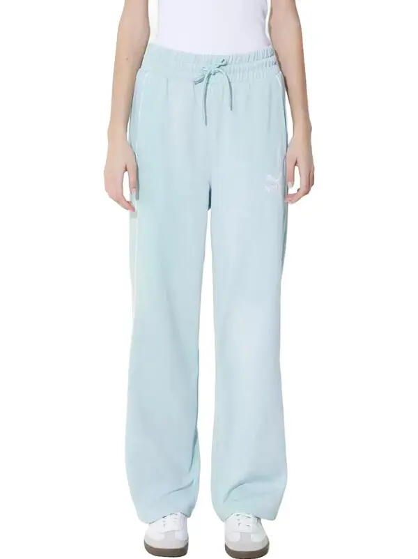 PUMA Logo Embroidered Track Pants - Blue