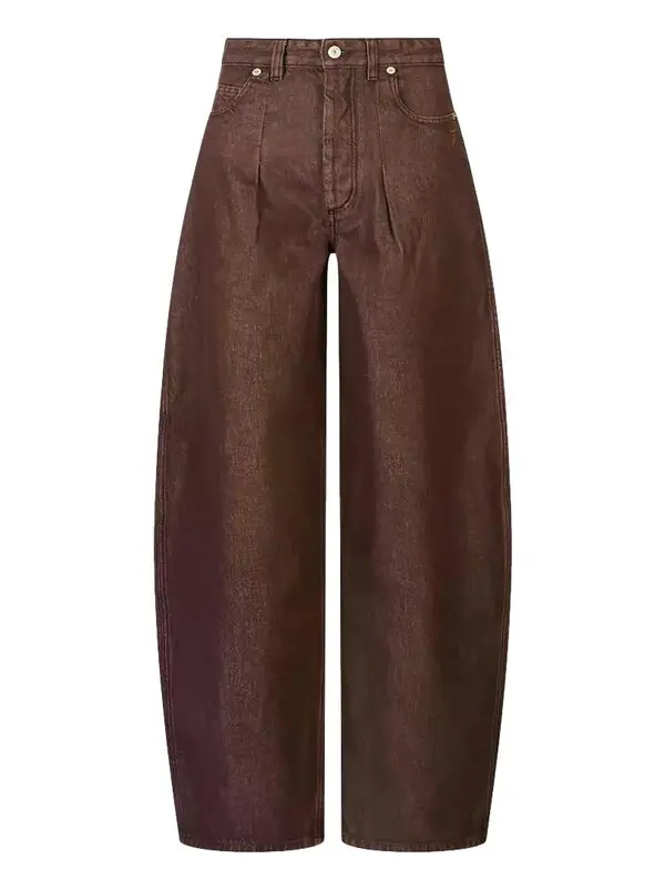 Jacquemus The De-nîmes Ovalo Denim Pants - Brown