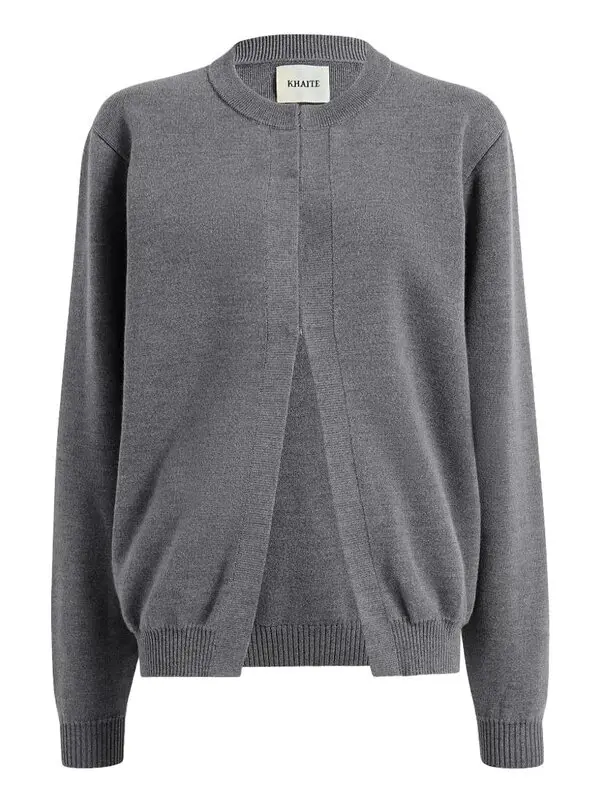 Khaite Cooper Cardigan - Grey