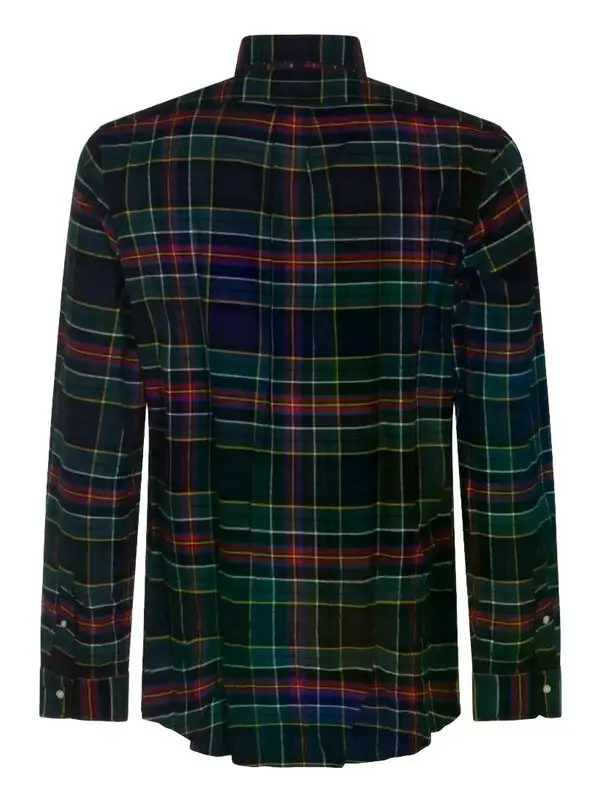 Polo Ralph Lauren Custom Fit Plaid Performance Twill Shirt - Green