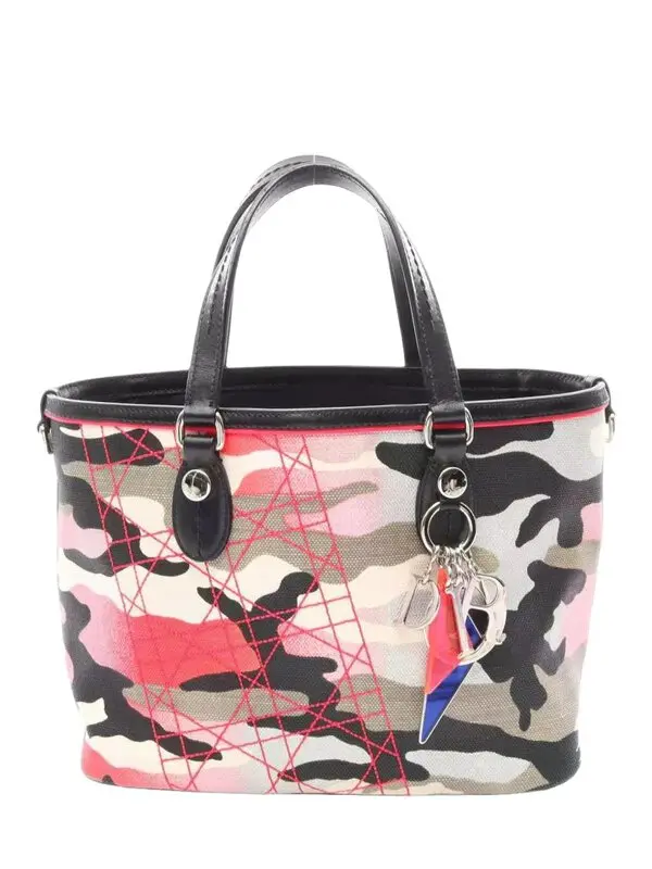 Dior Anselm Reyle 2010s Camouflage Tote Bag - Black