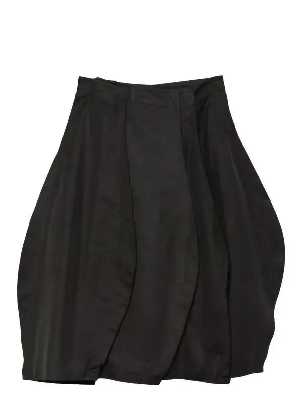 LITKOVSKA Layered-panel Balloon Midi Skirt - Black