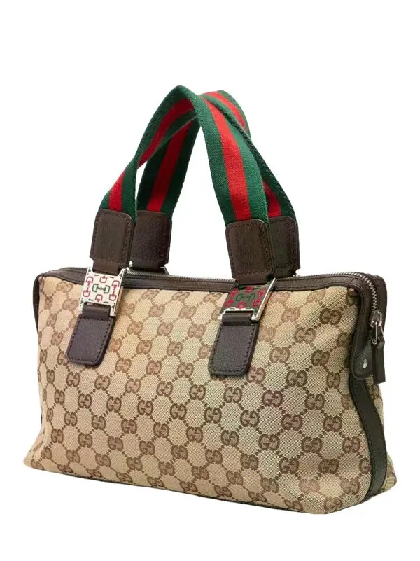 Gucci Gg Canvas Web Pop Handbag - Neutrals