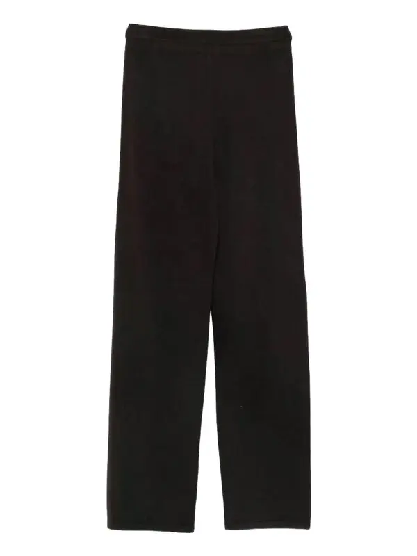 Malo Drawstring Knitted Trousers - Brown