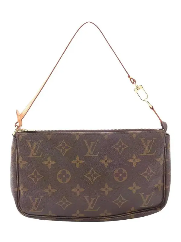 LOUIS VUITTON Monogram Pochette Accessories Shoulder Bag - Brown