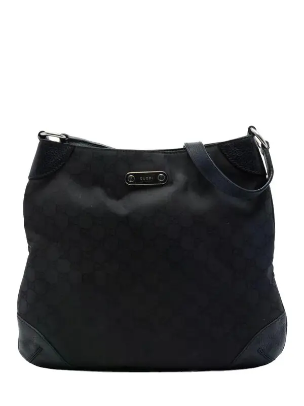 Gucci Gg Nylon Shoulder Bag - Black