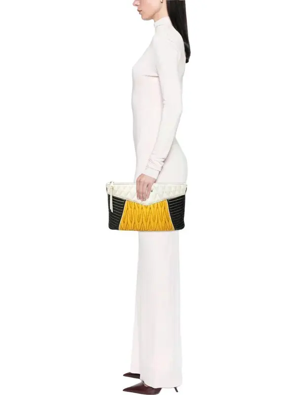 Miu Miu Nappa Biker Clutch Bag - Multicolour