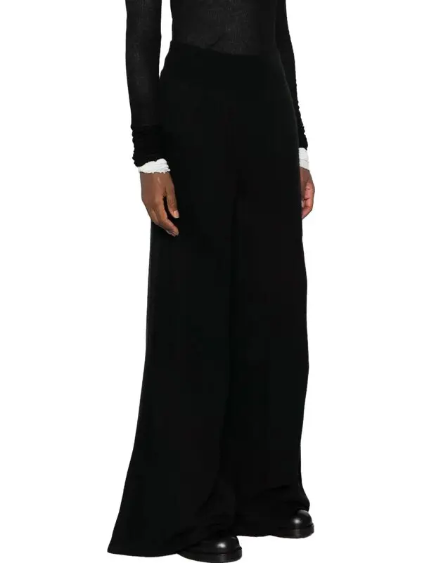 Rick Owens Ribbed-waist Trousers - Black