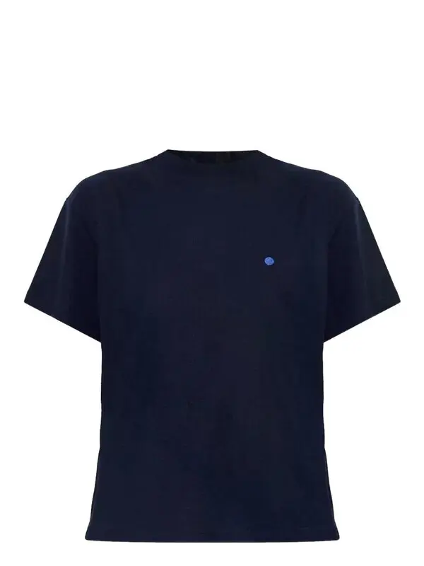 JIL SANDER Logo Embroidered T-shirt - Blue
