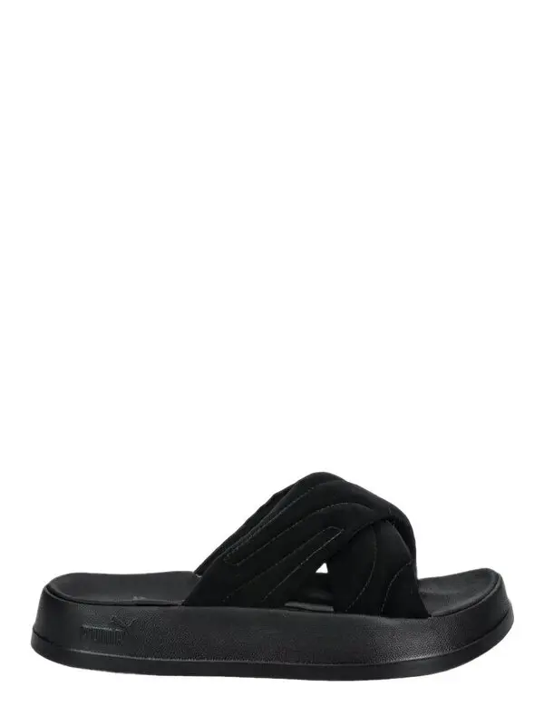 PUMA Leadcat Platform Crossover Slides - Black