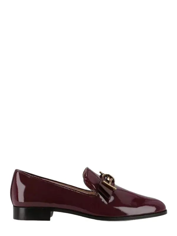 TOD'S Patent T-bar Loafers - Red