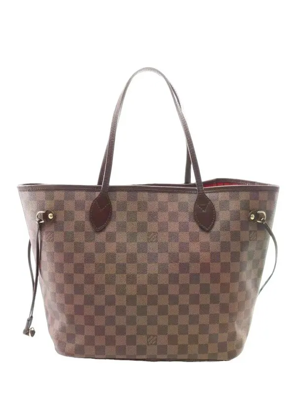 LOUIS VUITTON Damier Ebene Neverfull Mm Tote Bag - Brown