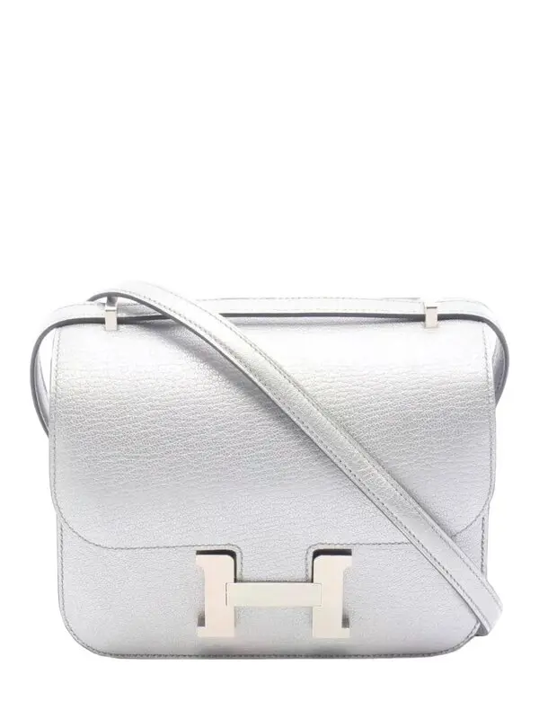 Hermès 2026 Mini Constance 3 Shoulder Bag - Silver